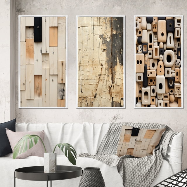 Designart "Vintage Minimalism New Order Abstract" Modern Geometric ...