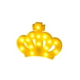 Coronet Shaped LED Marquee Night Light Princess Wall Decor Battery ...