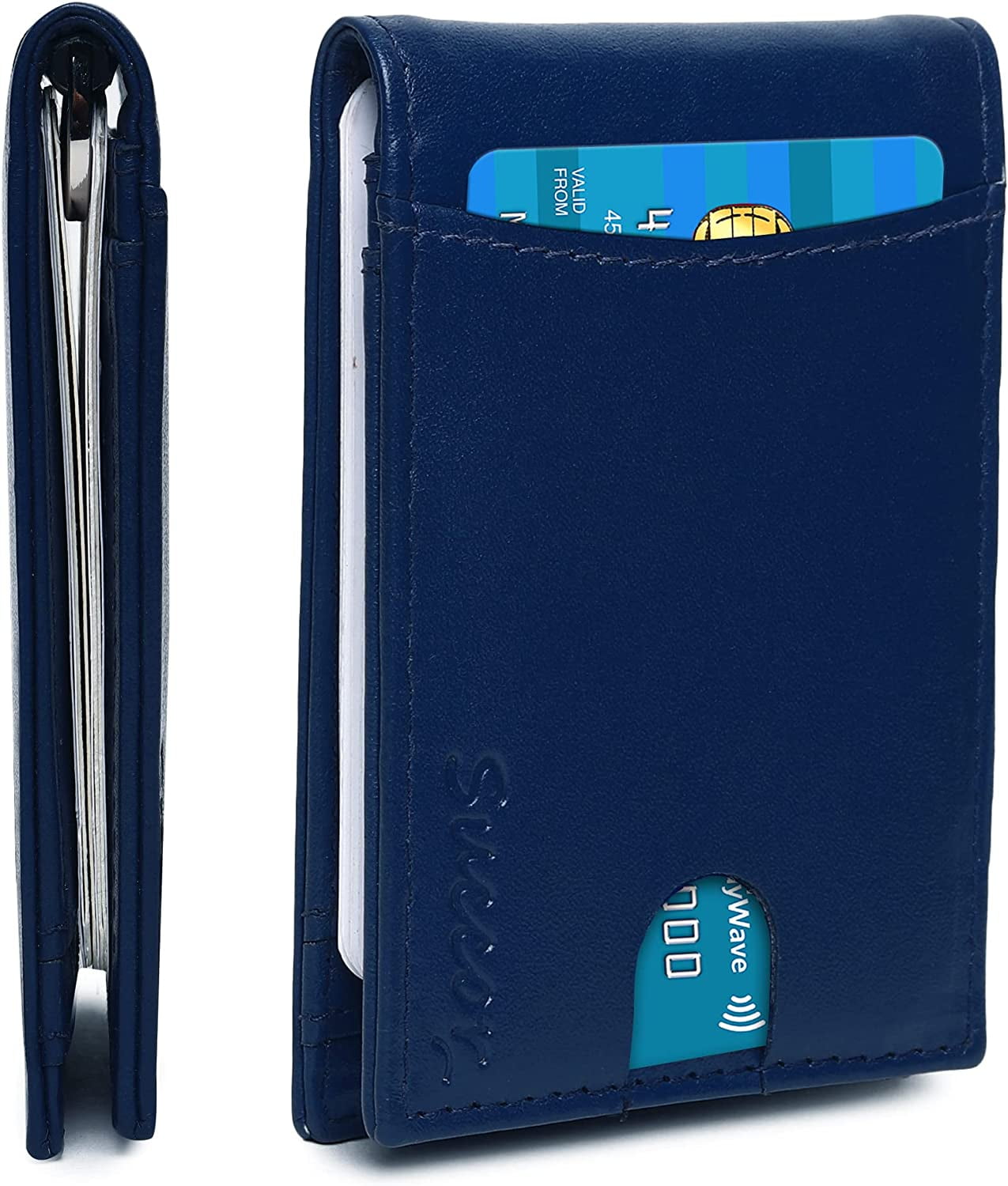 Succor RFID Blocking Genuine Leather Minimalist & Slim Money Clip ...
