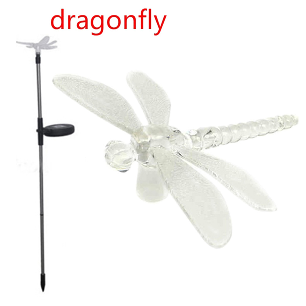Solar Power LED Light Butterfly Dragonfly Bird Outdoor Garden Lawn ...