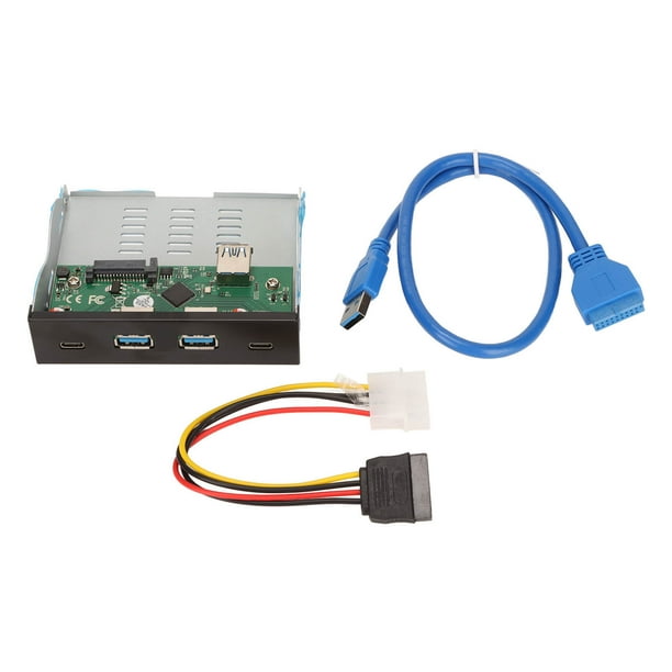 Front Panel Docking Hub, 1 Uplink Port 3.25in Front Panel USB 3.1 Hub ...