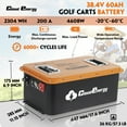36V(38.4V) LiFePO4 Golf Cart Battery Built-in 200A Bluetooth BMS,with ...