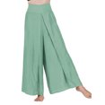 Womens Palazzo Slit Split Wide Leg Pants Casual High Waist Beach Boho