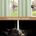 Blackout Linen Curta 45 Inches Textured Thermal Bedroom Tab And Rod ...