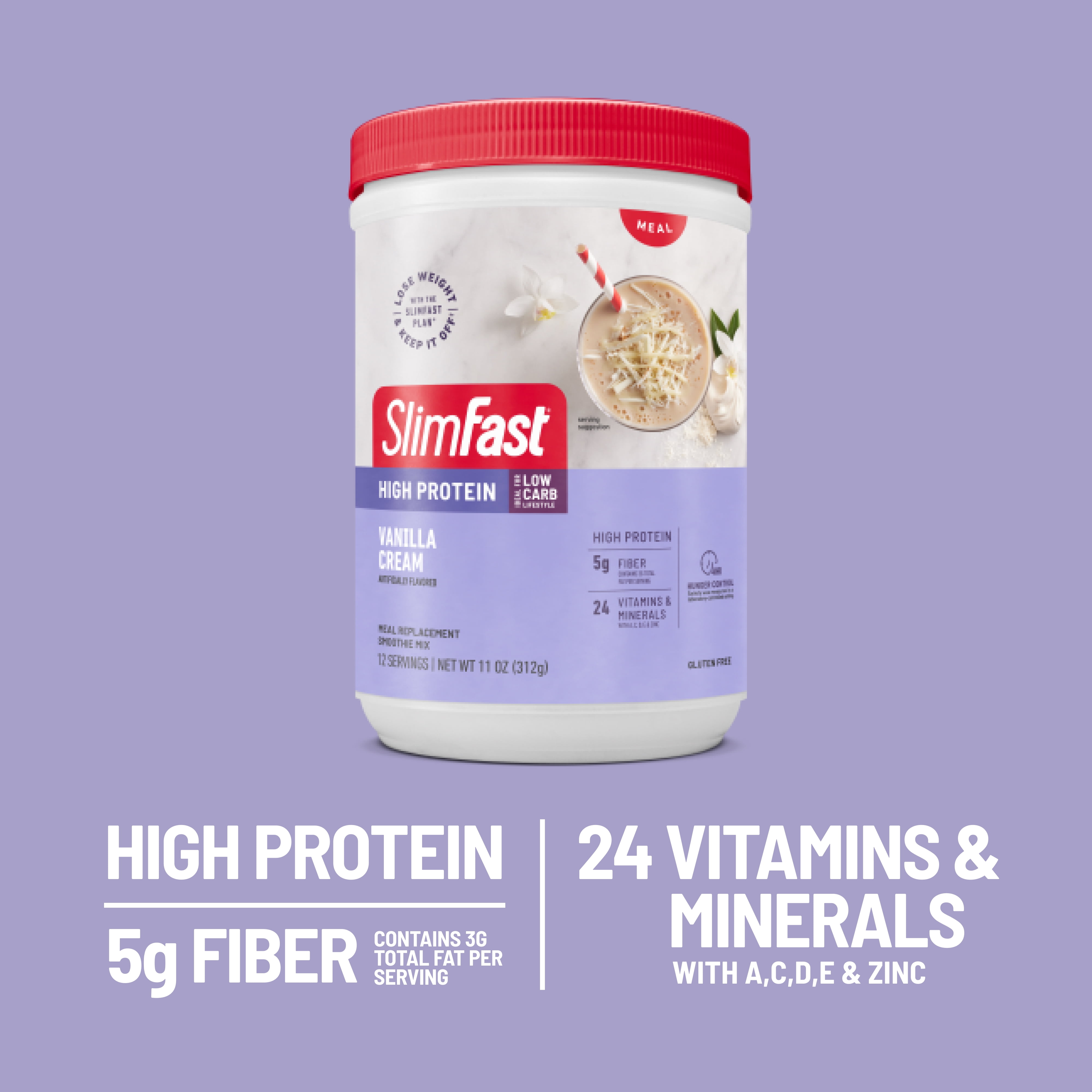 SlimFast High Protein Smoothie Mix, Vanilla Cream, Nepal | Ubuy