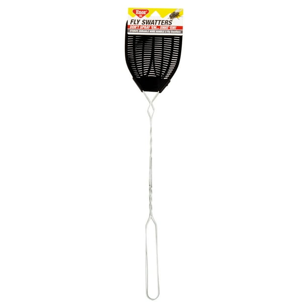 Enoz Fly Swatter, Wire Handled Plastic Fly Swatter, Assorted Colors, 2 ...