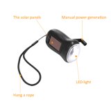 HIABIO Emergency Charger Flashlight Hand Crank Generator Wind Up Solar ...