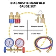 Air Conditioning Gauges R134A Manifold Gauge Set 3 Way Auto AC Gauges ...