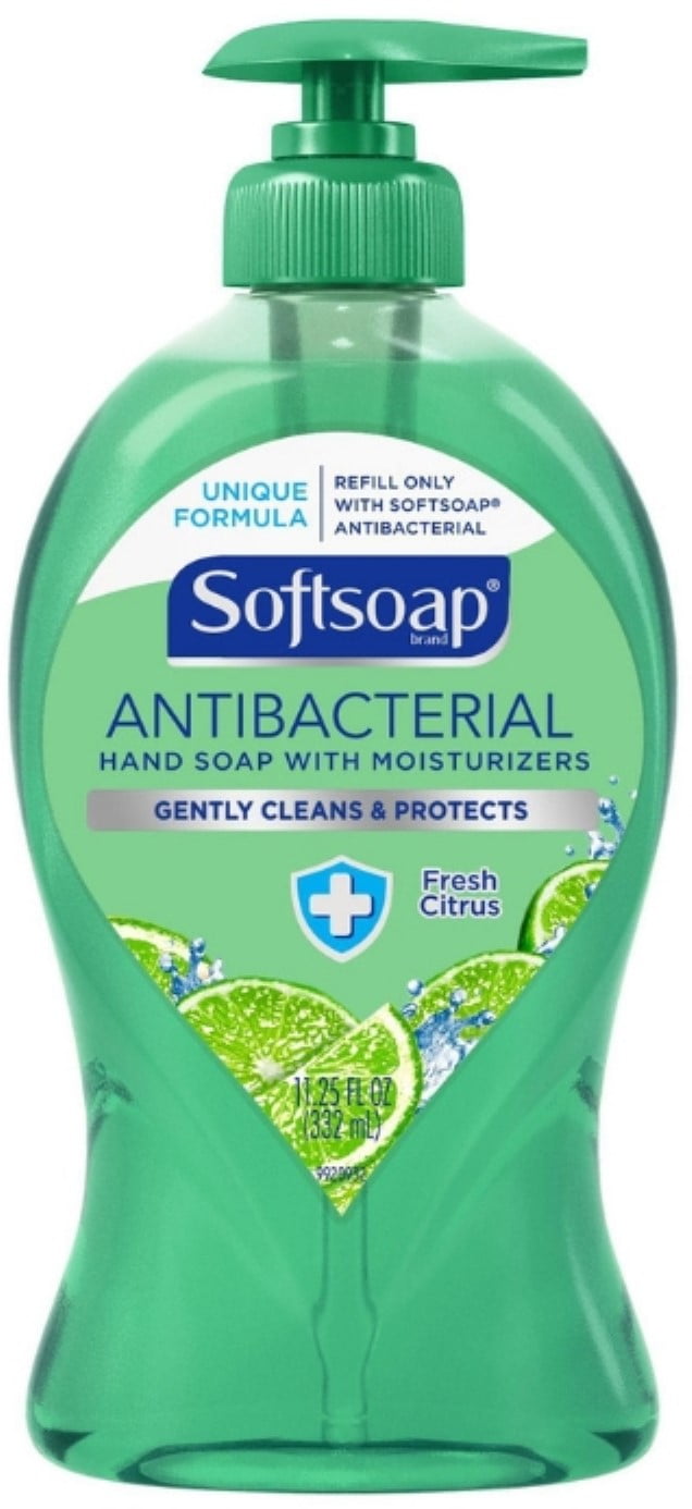 Soft Soap Antibacterial Hand Soap Soft Skin, Fresh Citrus, 11.25oz, 4 ...