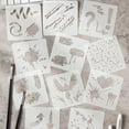 6 Pcs Heart Stencils for Creative Journaling & Decor, Reusable Art ...