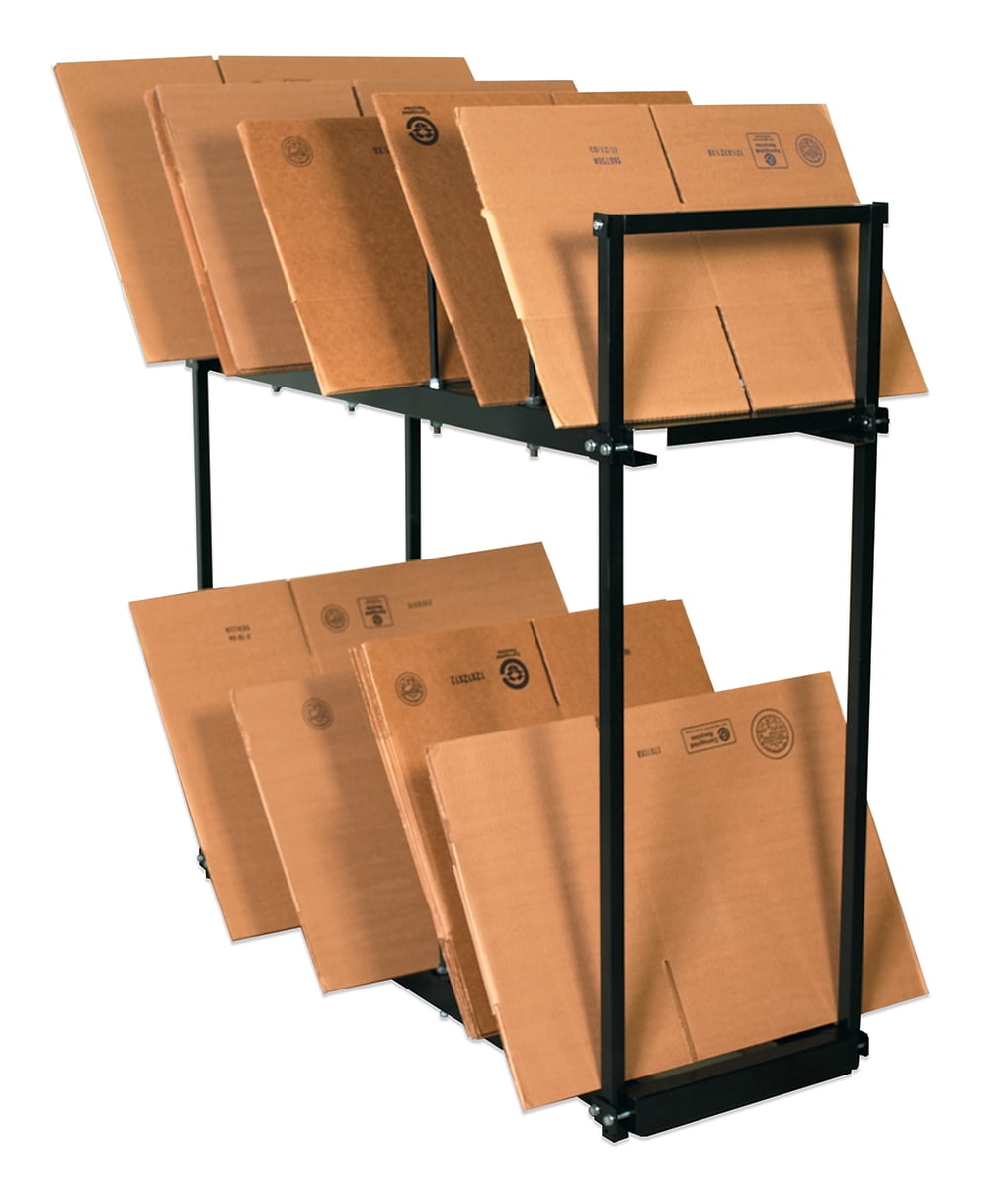 Box Partners Two Tier Carton Stand 54" x 18" x 50" Black 1/Each WS1002 ...