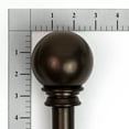 Free Shipping! Lumino 1 Inch Bronze Drapery Rod Set with Ball Finials ...