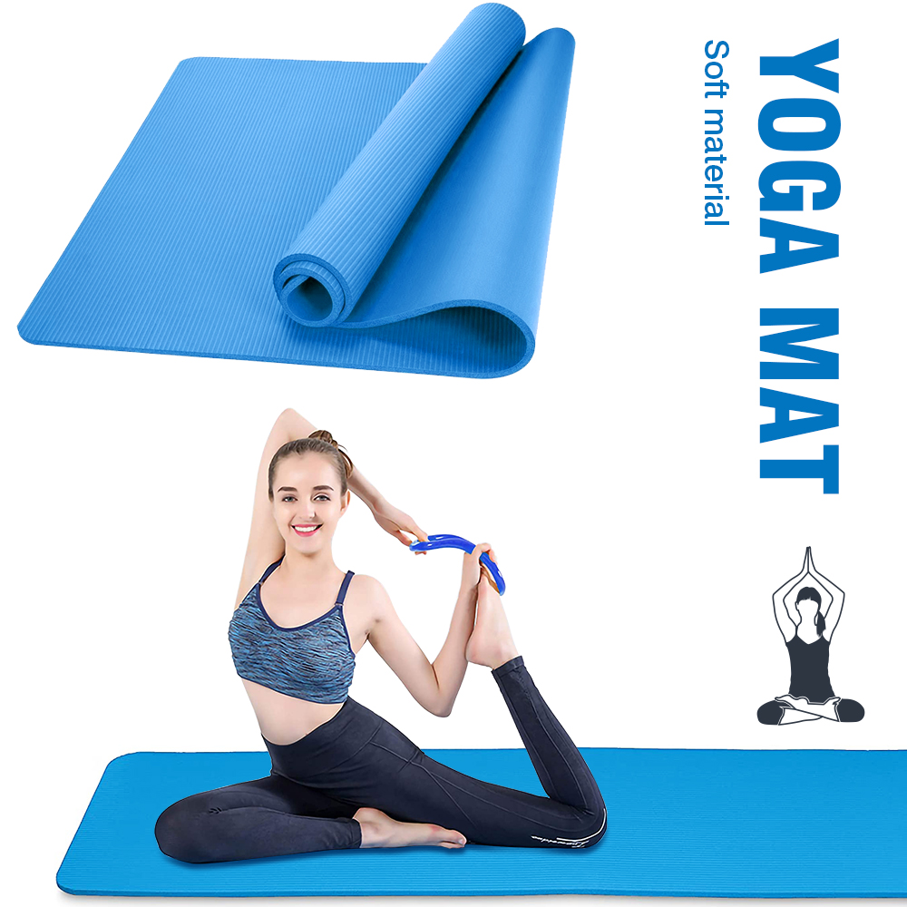 Non Slip Yoga Mat- Double Sided Comfort Foam, Durable Exercise Mat For ...