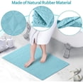 Bathtub Mat Non Slip - Natural Rubber Bath Tub Shower Safety Mat - 16 x ...