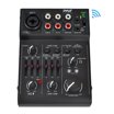 Pyle PMXU48BT 4 Channel Bluetooth Sound Board Mixer System for DJ ...