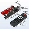 160W Amplifier Bluetooth 5.0 MP3 Decoder Board FM Audio Microphone ...
