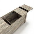 Furniture of America Scandi Wood Hidden Storage Bench in Weathered Oak ...