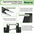 Beaquicy Pool Fence, 4 x 48 ft Retractable Mesh Safety Fencing for ...