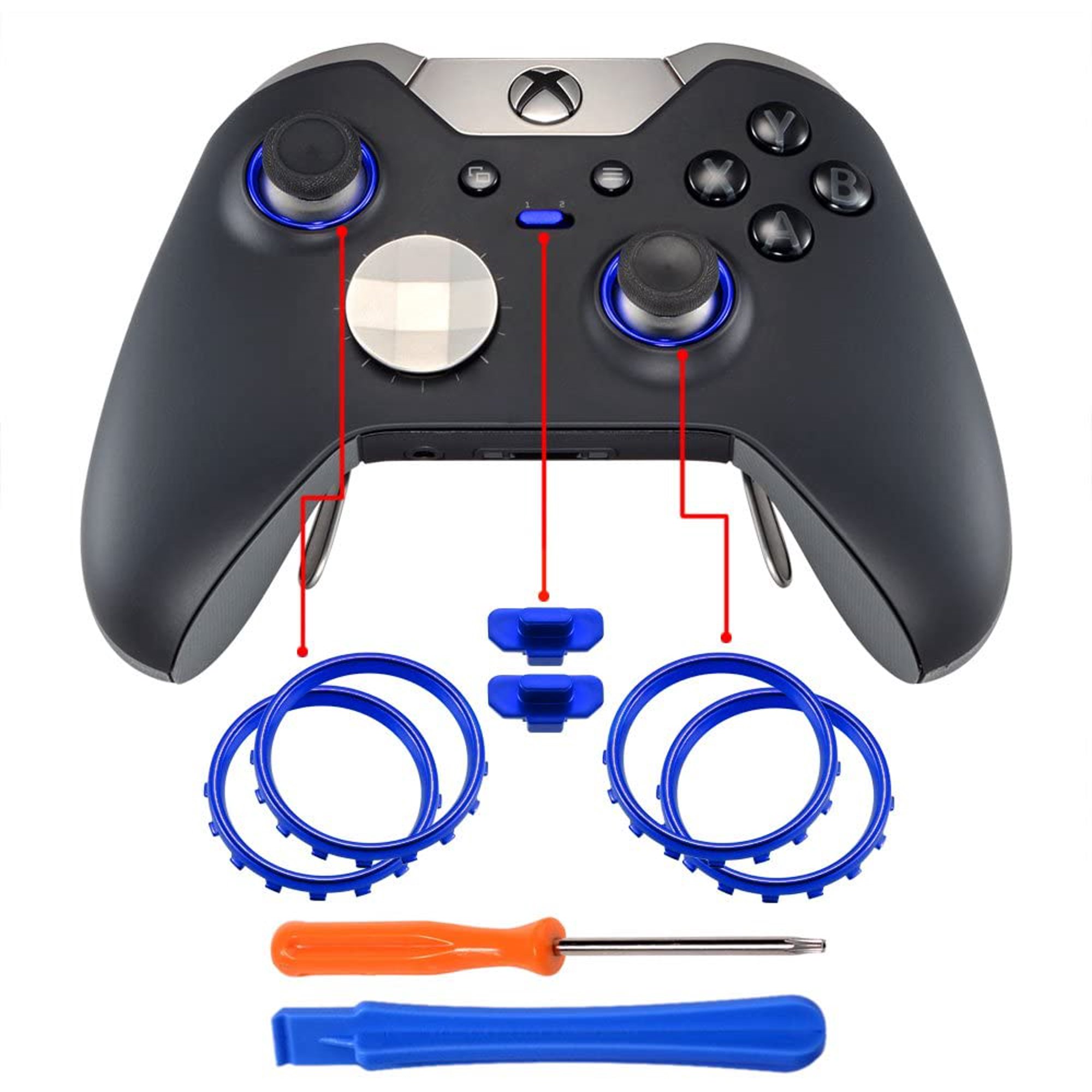Blue Chrome Xbox 360 Controller