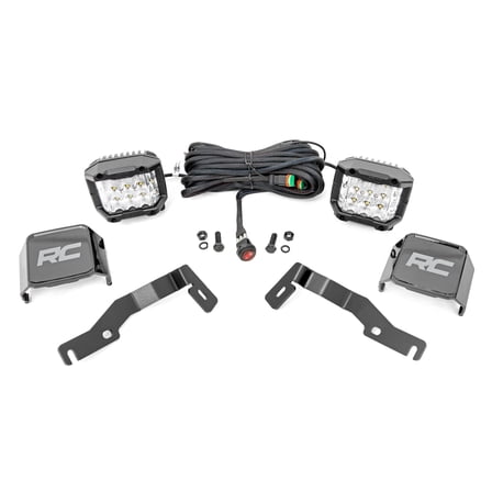 Rough Country LED Ditch Light Kit for 2005-2015 Toyota Tacoma ...