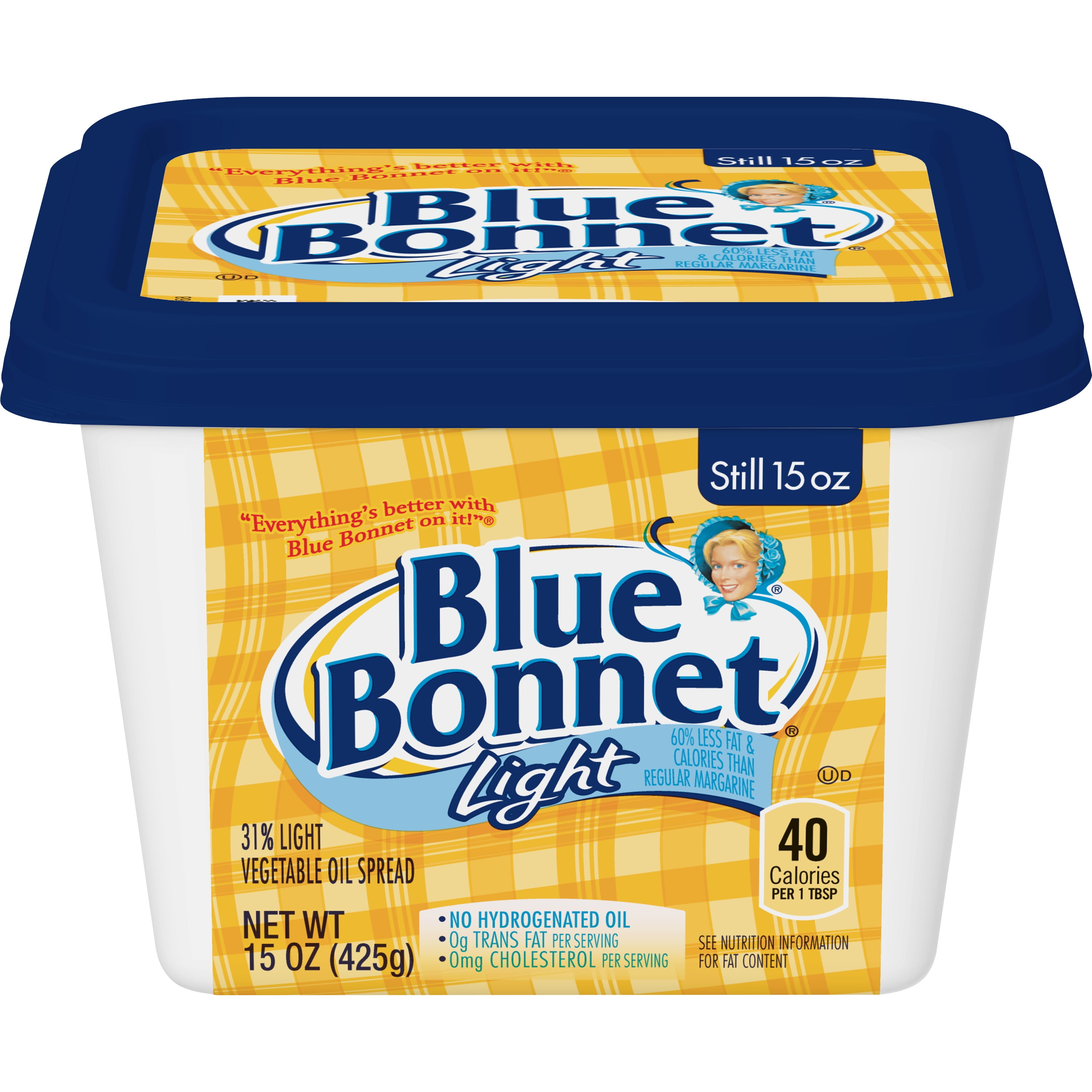 Blue Bonnet Light Vegetable Oil Spread, 15 OZ - Walmart.com