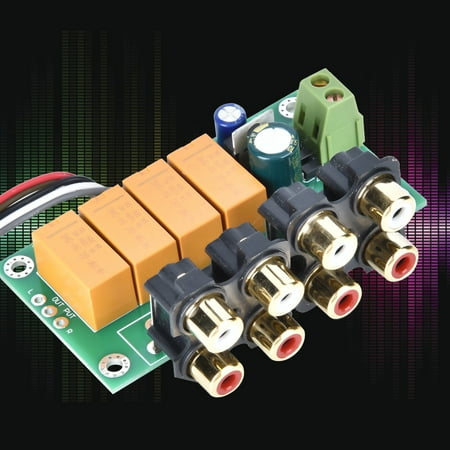 Audio Input Signal Board Audio Diy Board Audio Selector Switch 4 Channel Input 4 Select 1 Audio ...