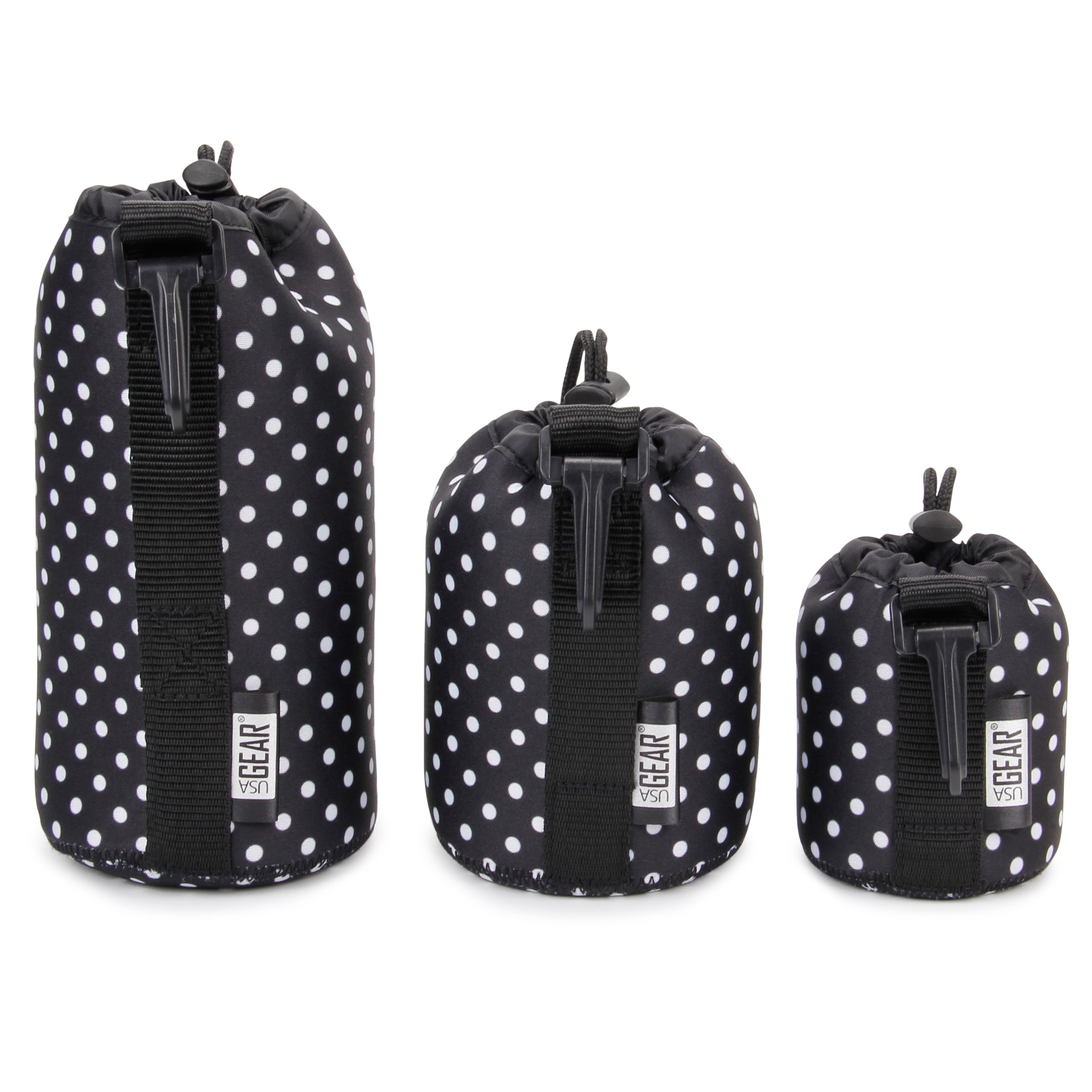 FlexARMOR Protective Neoprene Lens Case Pouch Set 3-Pack (Polka Dot) by ...