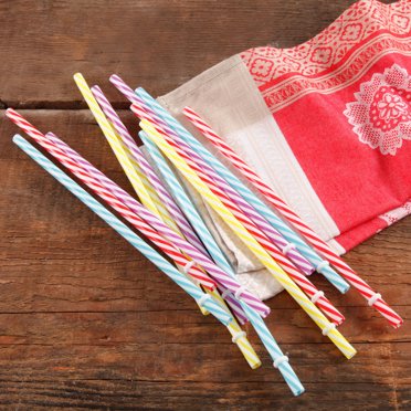 30ct. Jumbo Straws in Assorted Colors - Walmart.com