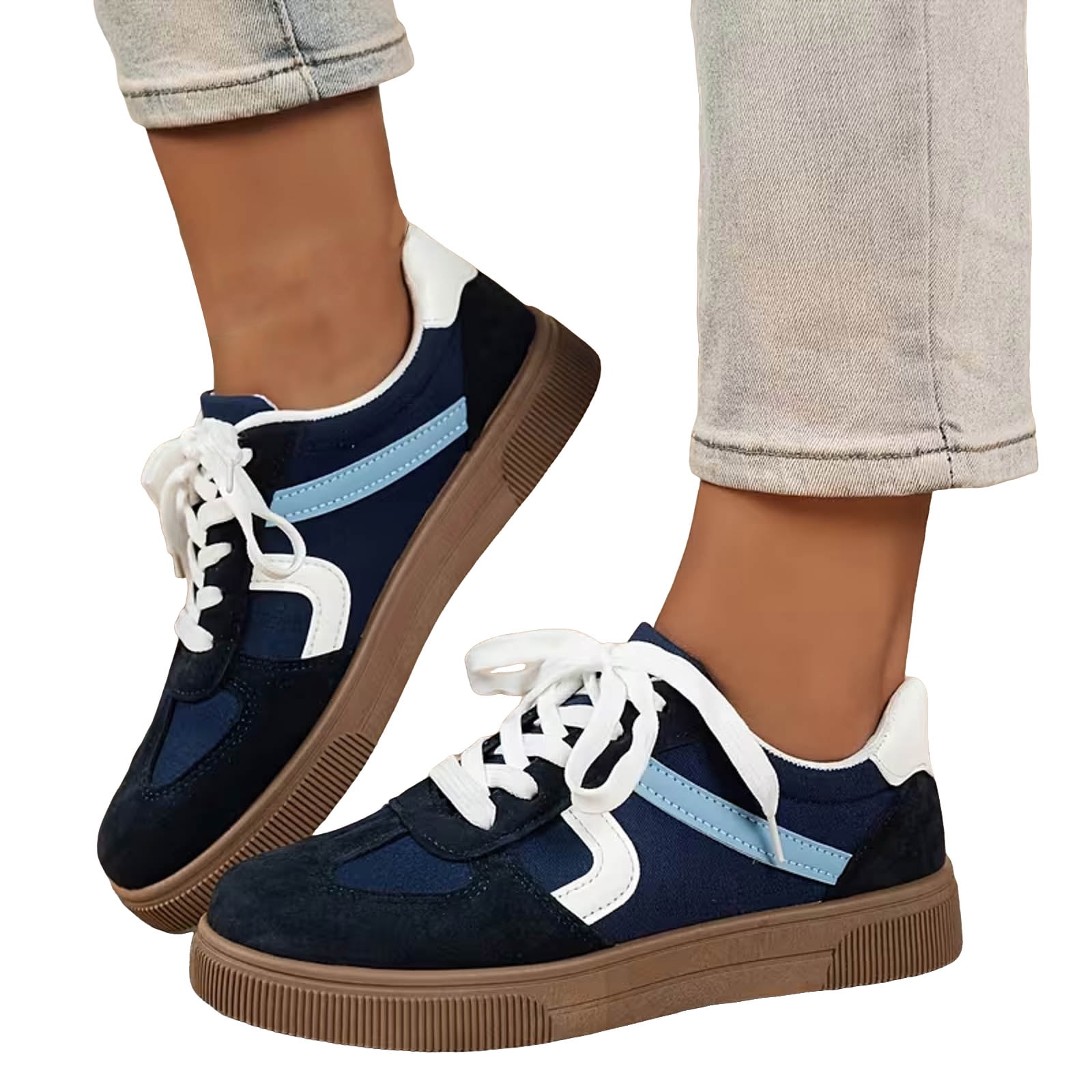 Click here for Chenyee Womens Lace Up Tennis Shoes Trendy Slip On... prices