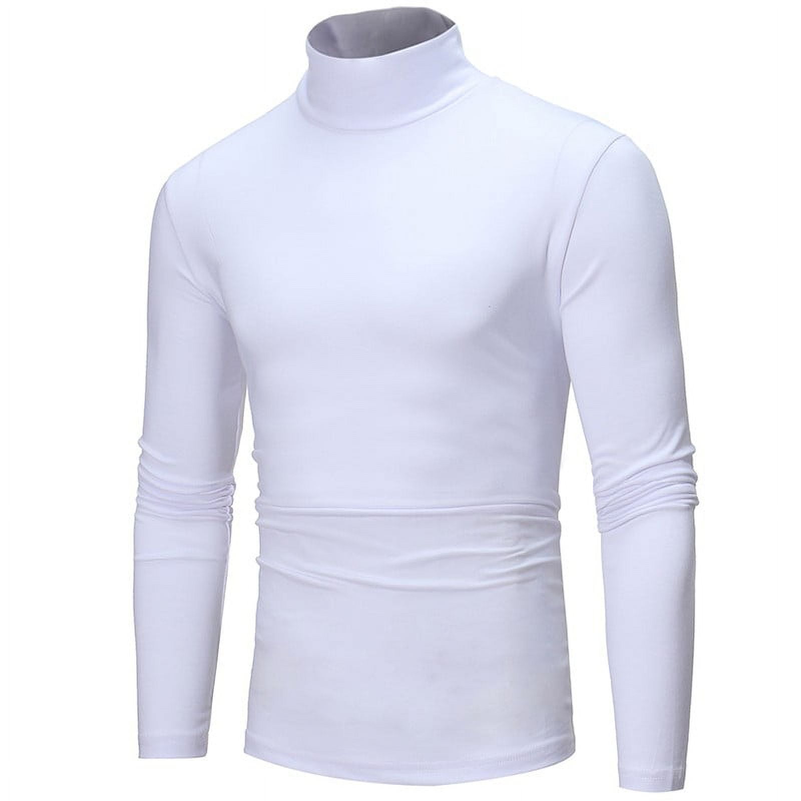 Click here for Myg Mens Casual Turtleneck Pullover Tops Slim Fit... prices