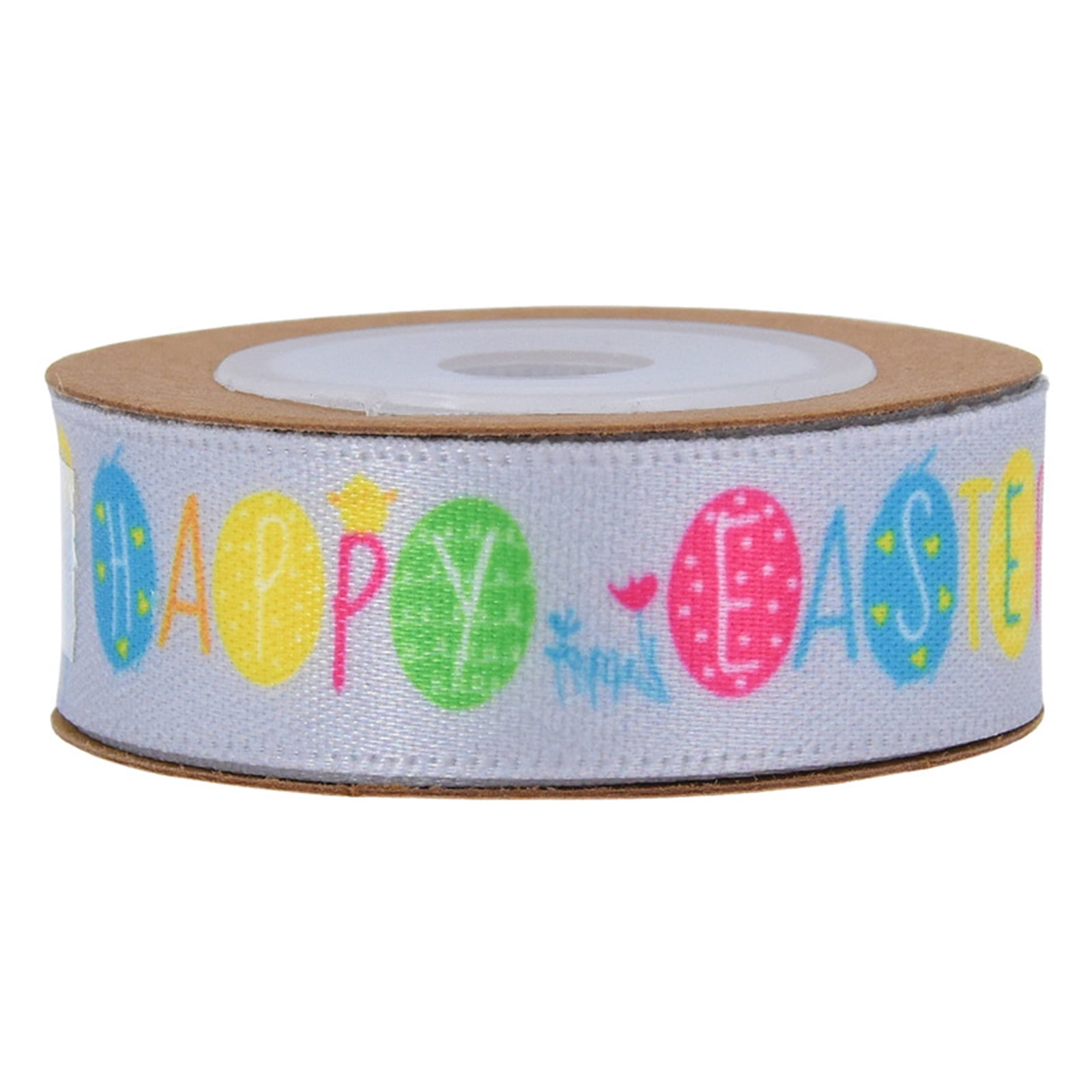 QUSENLON Easter Ribbon Roll Bunny Rabbit Carrot Ribbons Hair Bow Diy ...