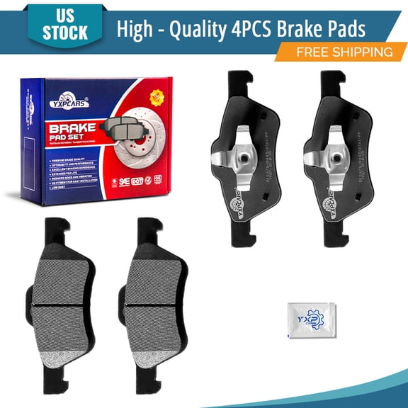 ACB ZONE 4PCS Front Ceramic Brake Pads for Ford Focus Mazda 3 5 Volvo ...