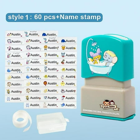 Name Tag Sticker Customize Stickers Waterproof Personalized Labels ...