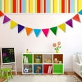 6 Sets Rainbow Pennant Banner Multicolor Hanging Paper Triangle Flag ...