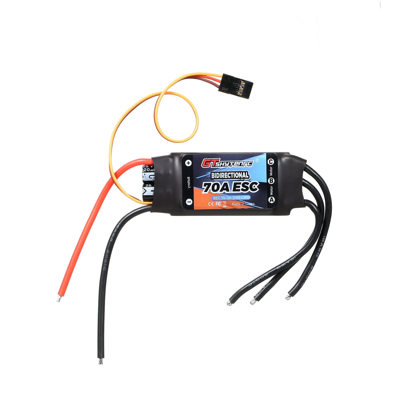 GTSKYTENRC Bidirectional 70A Brushless ESC for Remote Control CarBoat ...