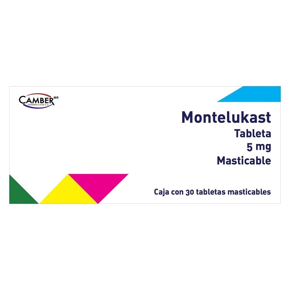 Montelukast masticable 5 mg 30 tabletas | Walmart en línea