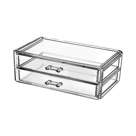Clear Makeup Organizer, Delamu Thick Acrylic Box Organizer, Cosmetics ...