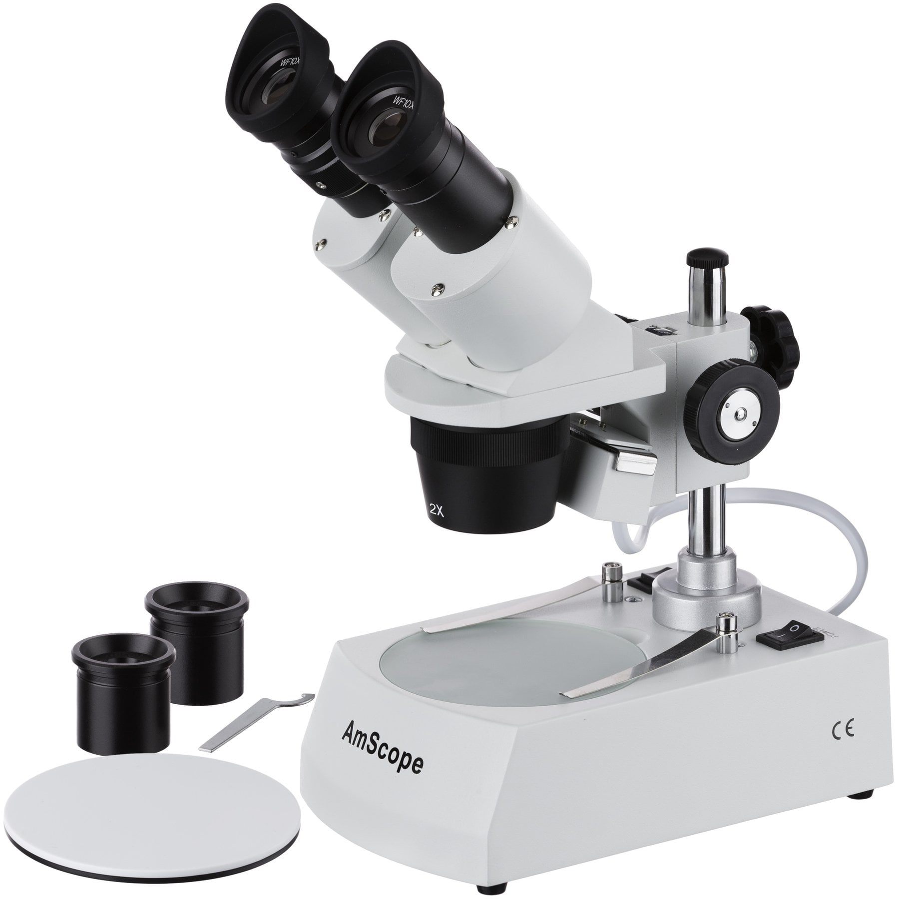 AmScope 20X-40X Student Stereo Microscope w/ Premium 9pc 3D Insect ...