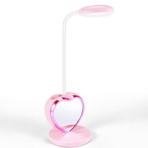 Pink Flower LED Desk Lamp with USB Charging, Eye Protection, Ideal for ...