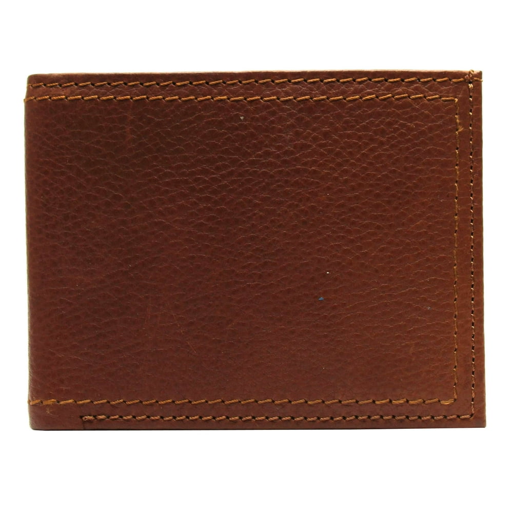 GEORGE - George Men's Jumbo Bifold ID Leather Wallet - Walmart.com ...