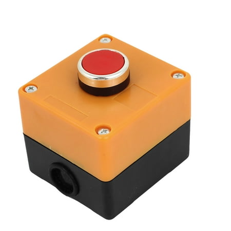 AC660V 10A Momentary Red Button Pushbutton Station Switch Control Box ...