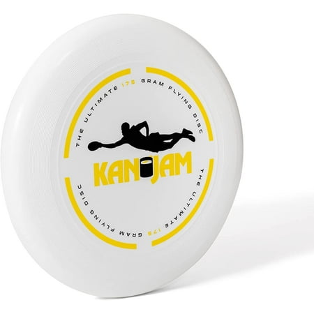 Kan Jam 175g Ultimate Disc Frisbee, Yellow Diving Player Design ...