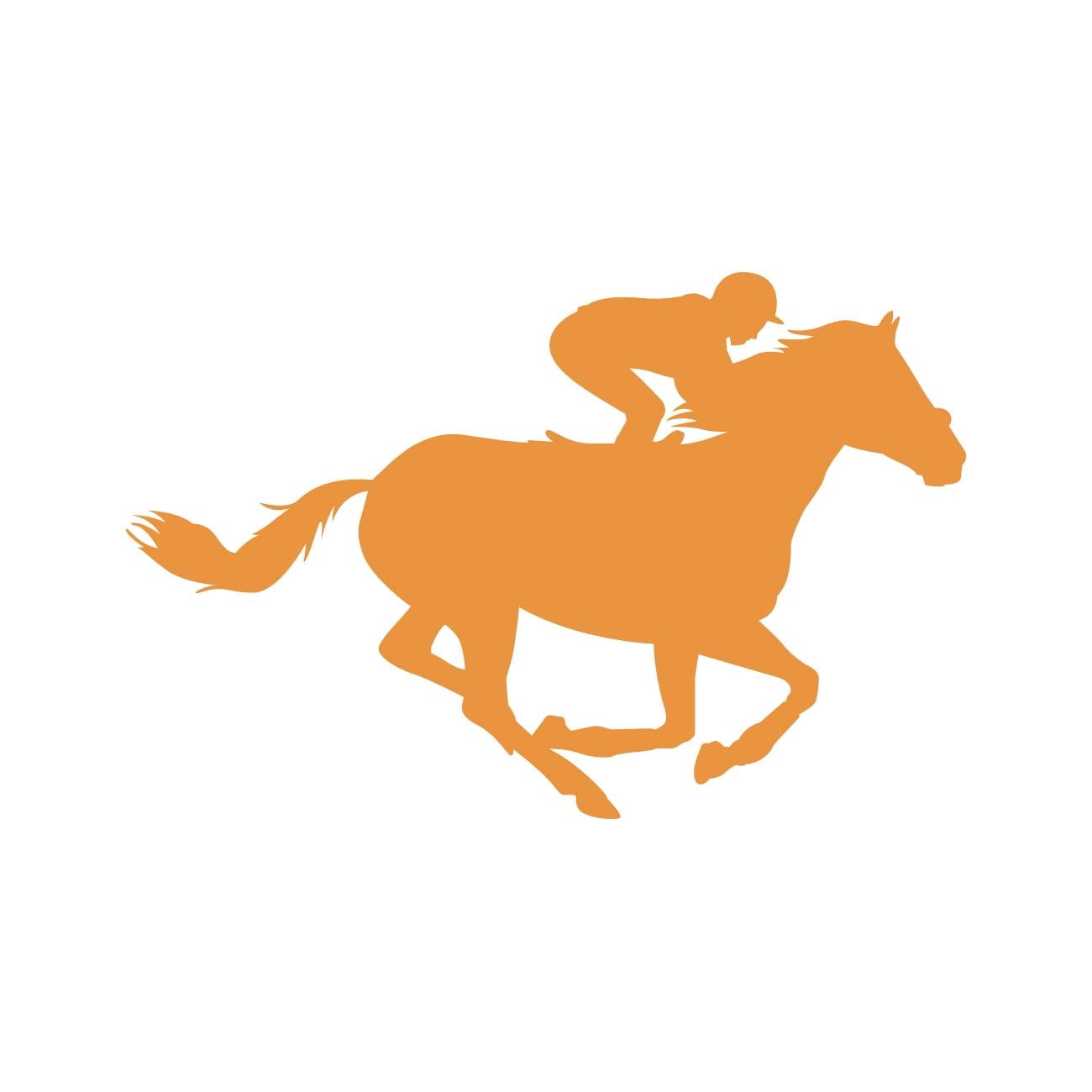 Jockey Sticker Decal Die Cut - Self Adhesive Vinyl - Weatherproof ...