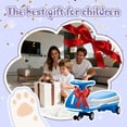 12V 2-in-1 Electric Wiggle Car for Kids Ages 3-8, Ride On Toy with ...