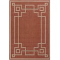 Mark&Day Outdoor Area Rugs, 6x9 Natalie Cottage Indoor/Outdoor Rust ...