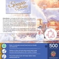 MasterPieces 500 Piece Glitter Christmas Jigsaw Puzzle - Snowman ...