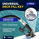 Five Oceans Universal Deck Fill Keys - Boat Gas Cap Key Tool for Gas ...