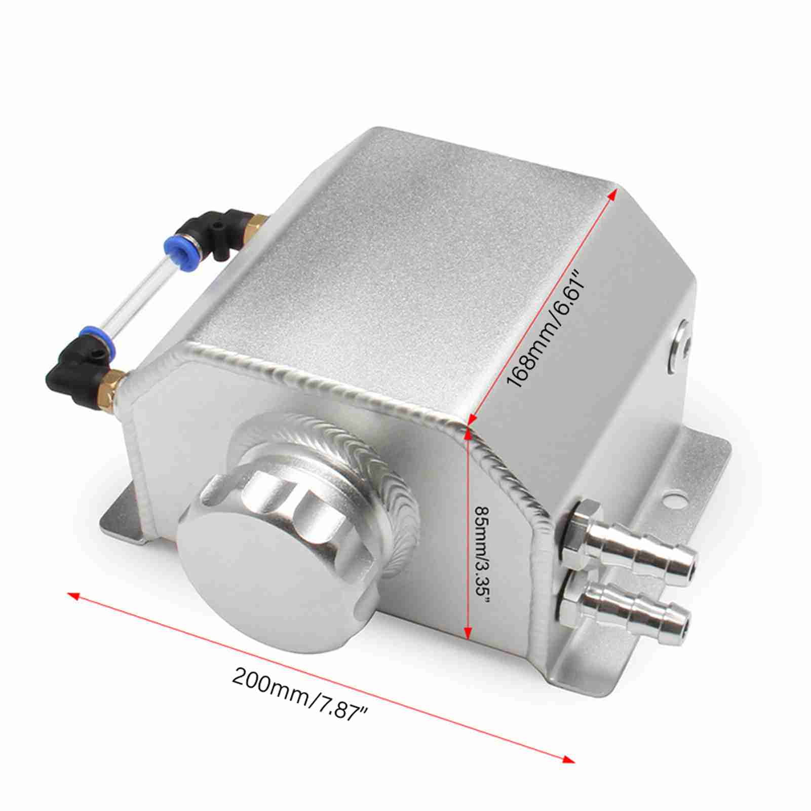 Ejoyous Overflow Tank, 1L Aluminum Car Coolant Overflow Expansion Tanks ...
