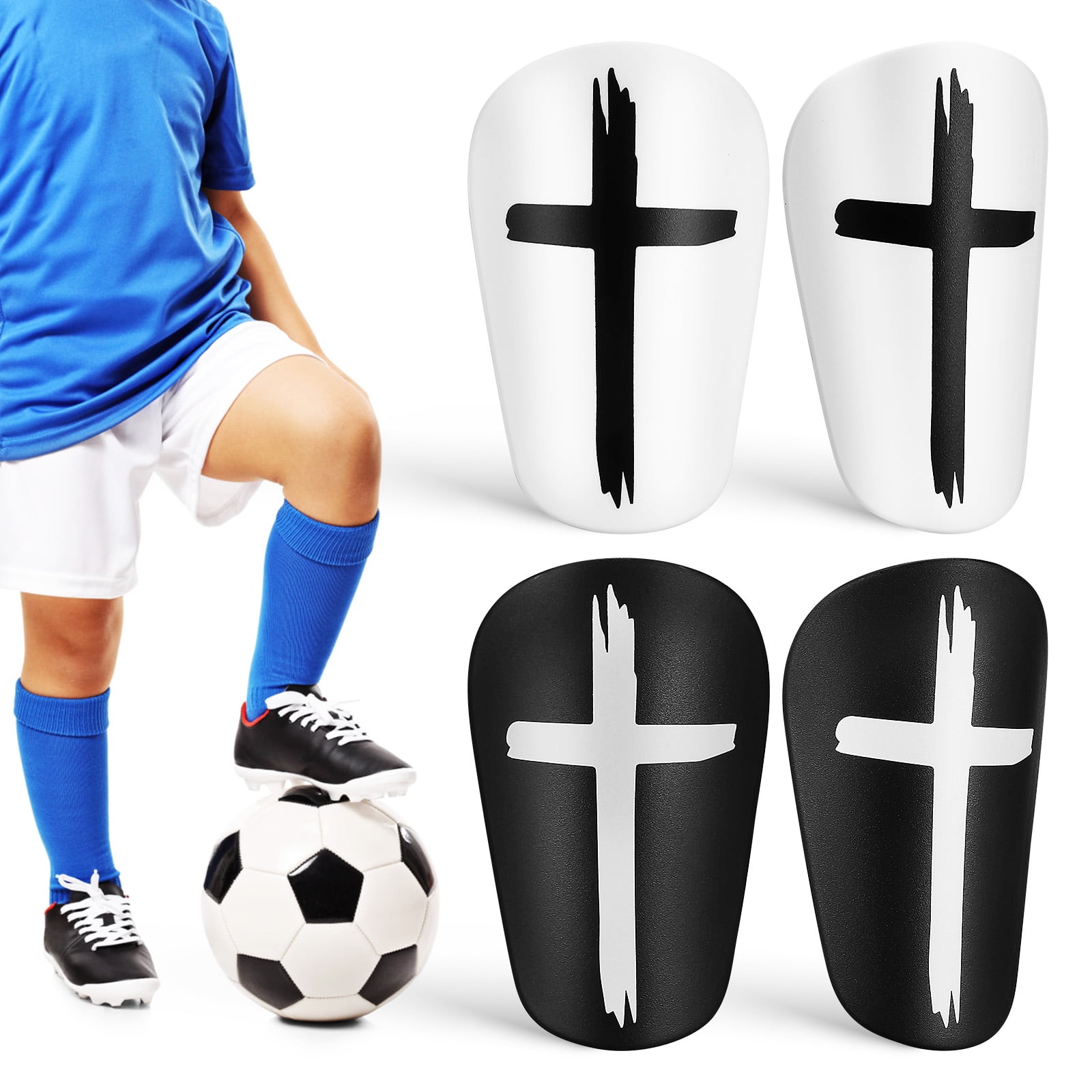 Click here for Fomiyes 2 Pairs Soccer Shin Guards Shin Pads Shin... prices