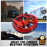 ROAD GENIE 20 Foot, 4 Gauge Booster Cable with Color-Coded Clamps and ...